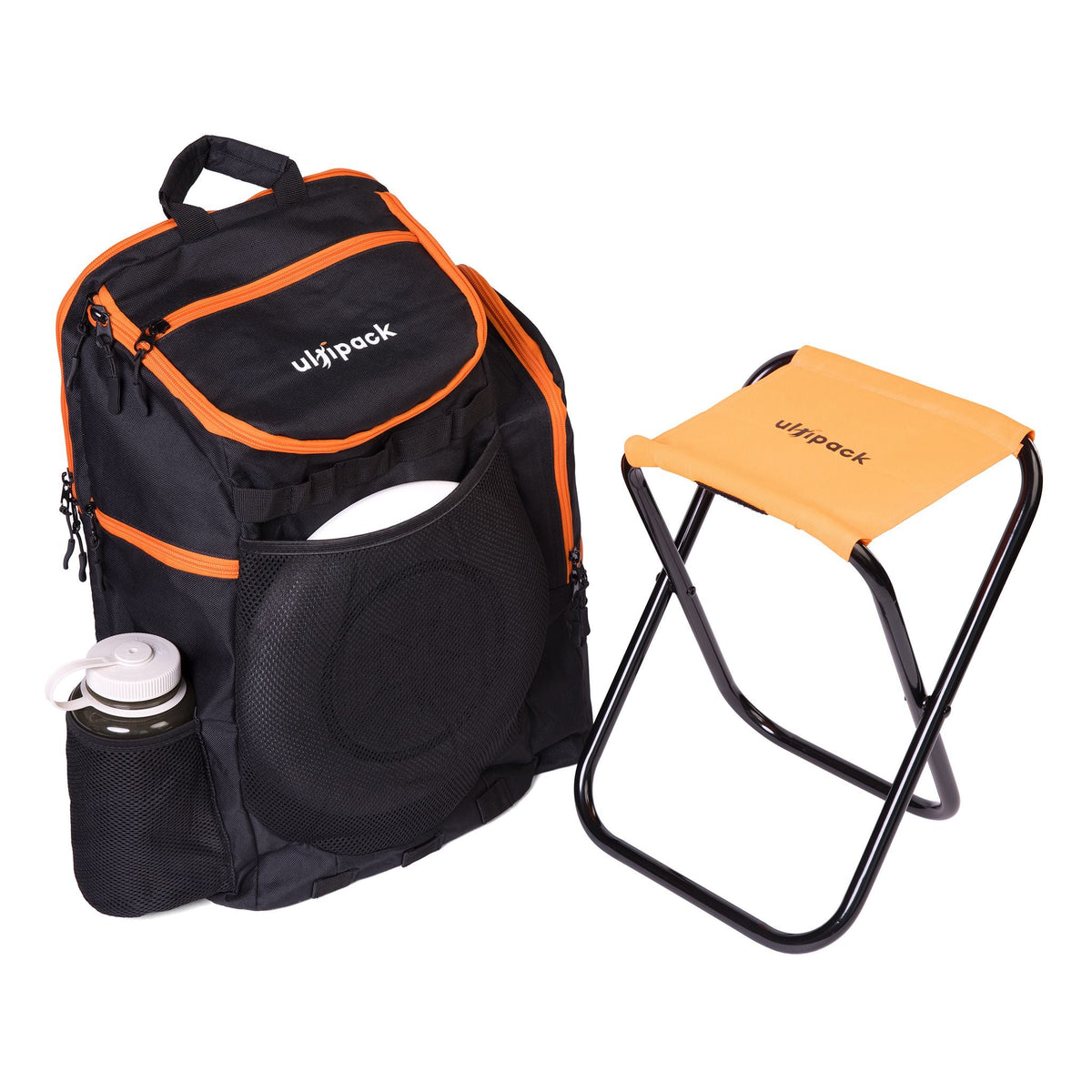 Ultipack Ultimate Frisbee Backpack w/ Disc Sleeve, Built-in Stool, Fan ...